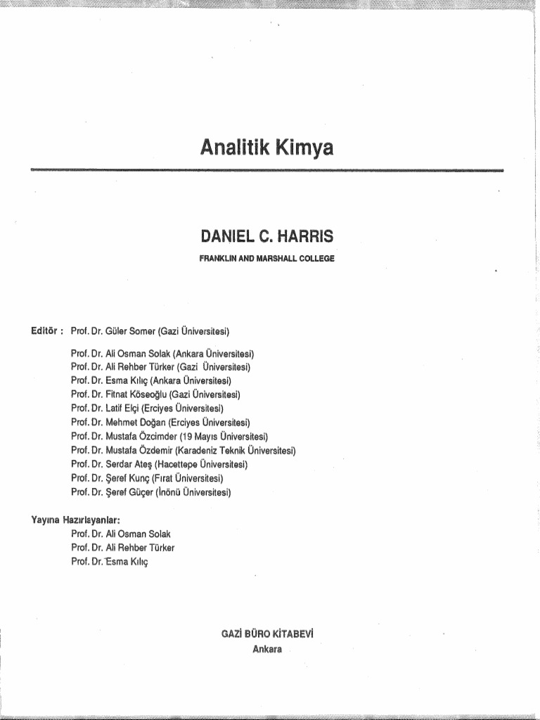 Analitik Kimya - Harris | PDF