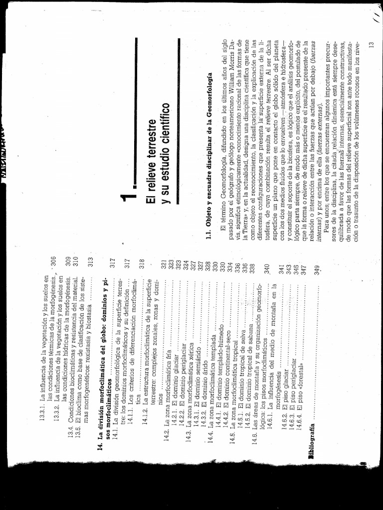 Capitulo 1 - El Relieve Terrestre y Su Estudio Cientifico | PDF Capitulo 1 - El Relieve Terrestre y Su Estudio Cientifico | PDF