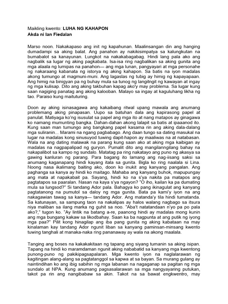 ESP 8-Q3-ARALIN 1-BABASAHIN-Maikling Kwento Tungkol Sa Karapatang ...