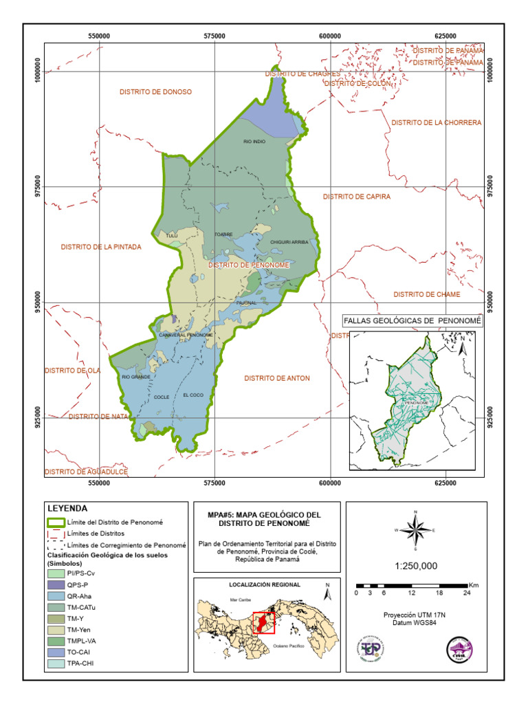 Mapa Geológico del Río Indio, Coclé | PDF | Tecnología geográfica ...