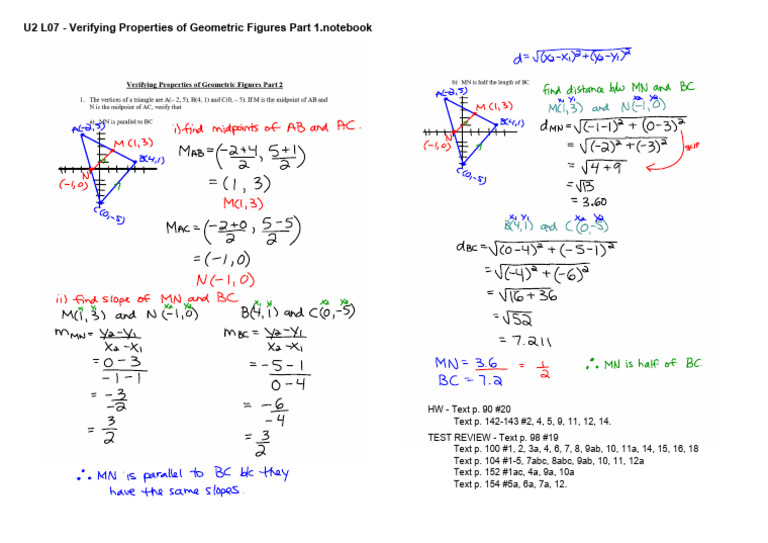 U2 L07 - Verify Properties of Geometric Figures Part 2 | PDF