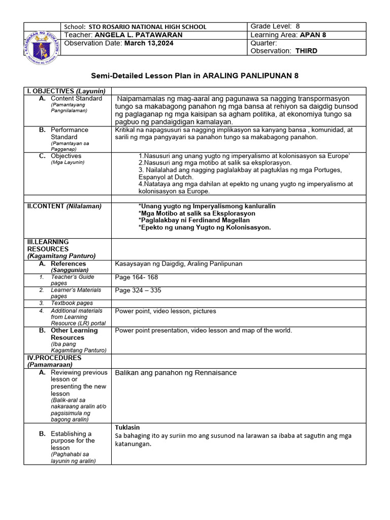 DLP 3RD Quarter For Co2 | PDF