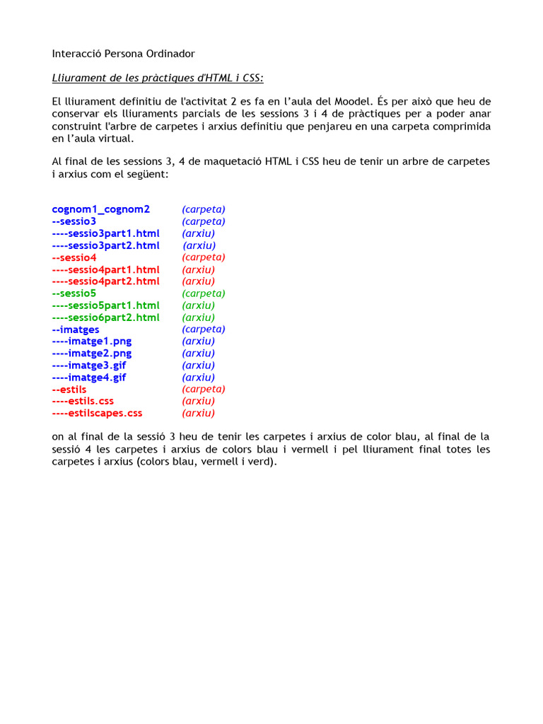 Activitat 2 HTMLCSS | PDF