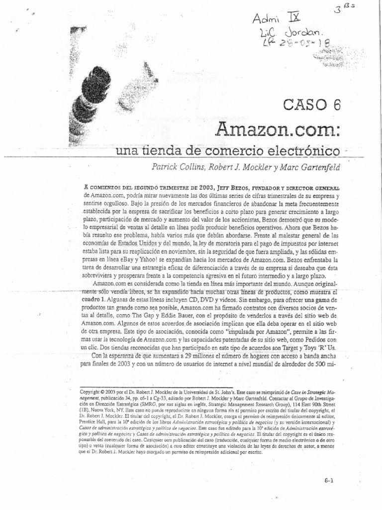 Caso 4. Amazon | PDF