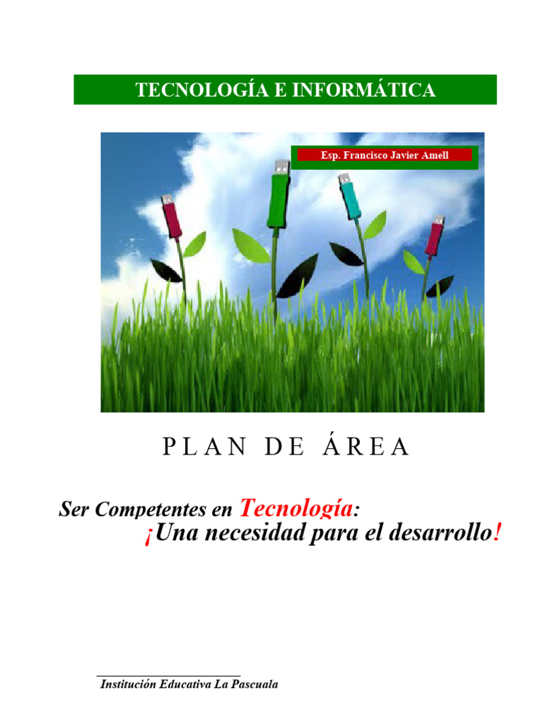 PLAN DE AREA TECNOLOGIA E INFORMATICA Inselpa 2016 | PDF | Diseño | Electrónica