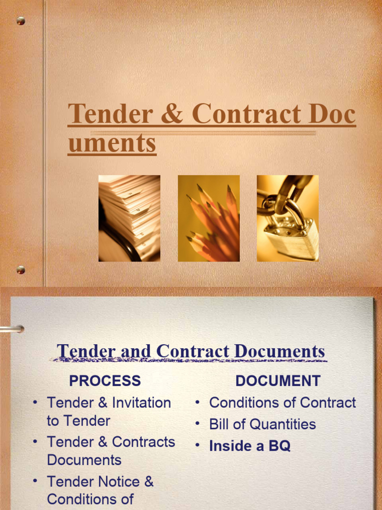 Tender Contract Document | Download Free PDF | Bonds (Finance) | Insurance