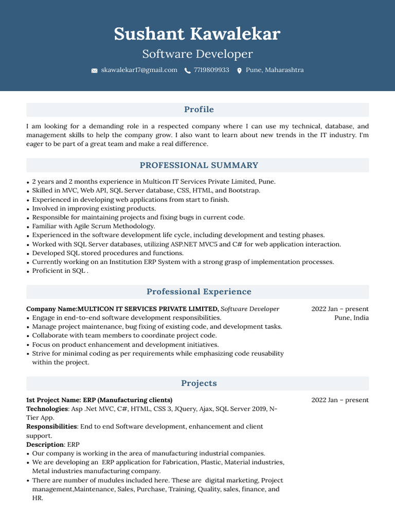 2.2years C# ASP - Netmvc Ado - Net MSSQL Webapi Jquery Bootstrap Ajax ... 2.2years C# ASP - Netmvc Ado - Net MSSQL Webapi Jquery Bootstrap Ajax ...