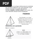 Pirámide de Base Cuadrangular | PDF