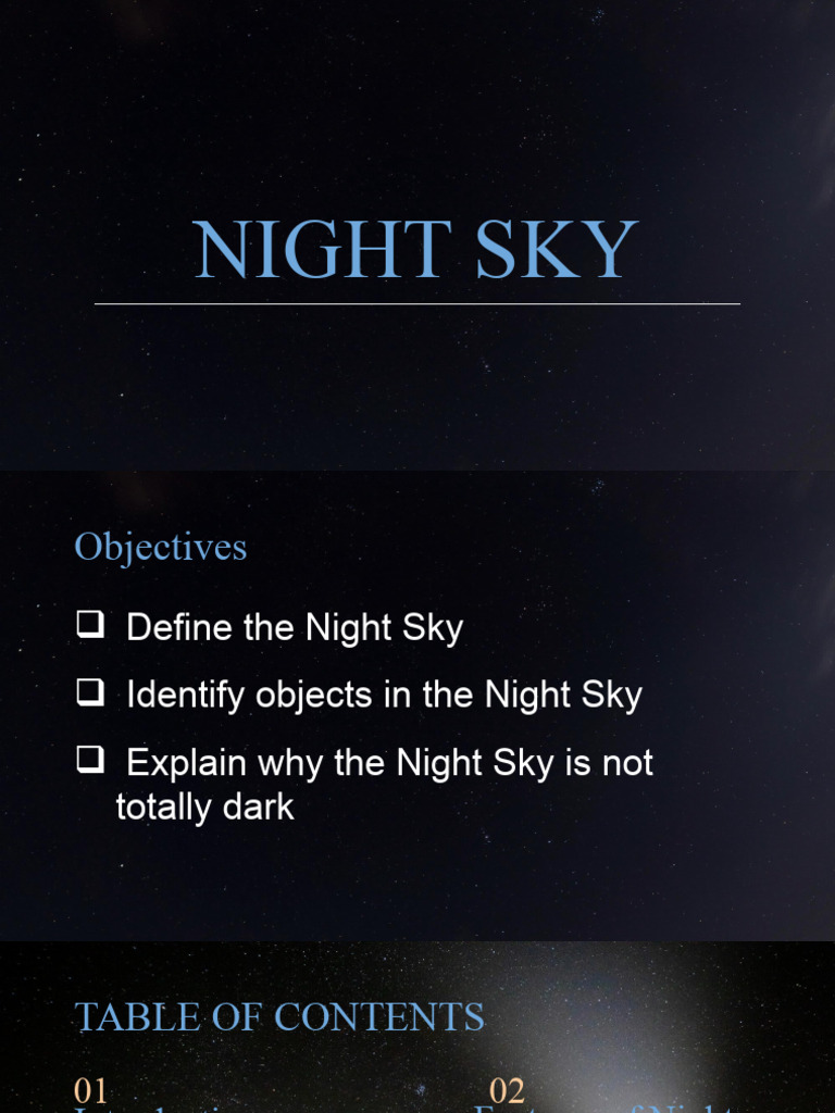 Night Sky | PDF | Night Sky | Sky