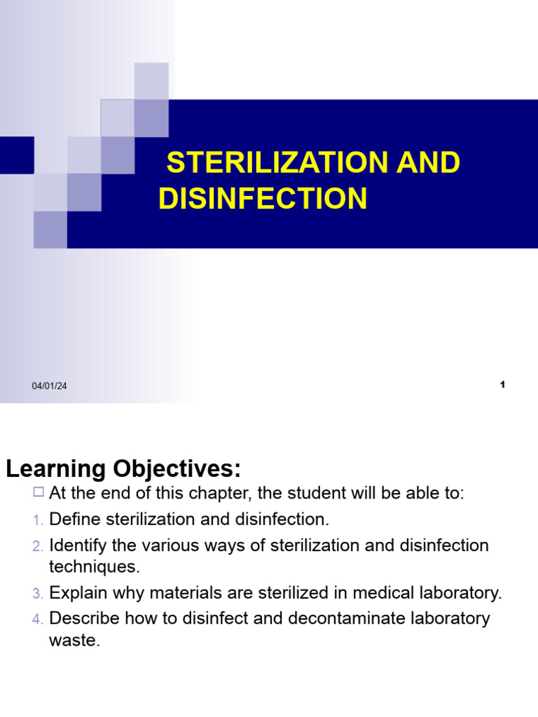 Chapter 5 | PDF | Disinfectant | Sterilization (Microbiology)