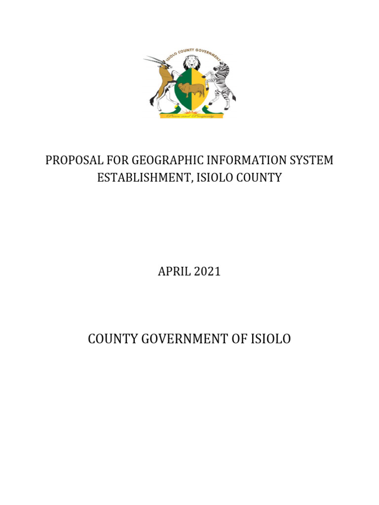 Gis Establishment Report Draft | PDF | Geographic Information System | Computing