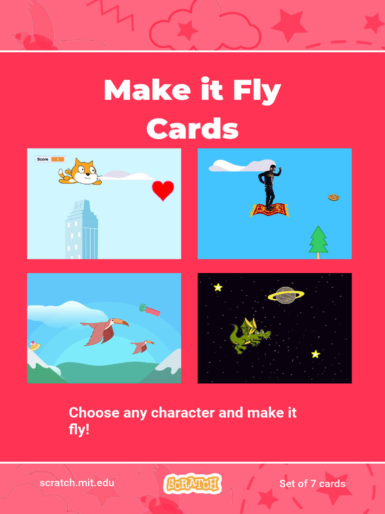 Make It Fly: Interactive Card Guide | PDF | Scratch (Programming ...