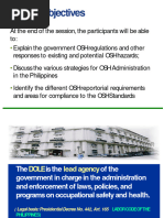 DOLE OSH Checklist With Standards | PDF