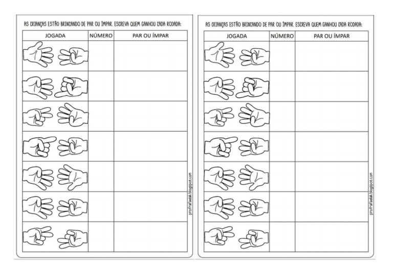 Atividade de Números Pares e Ímpares | PDF