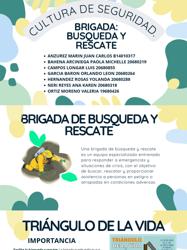 Brigada de Búsqueda y Rescate | PDF | Primeros auxilios