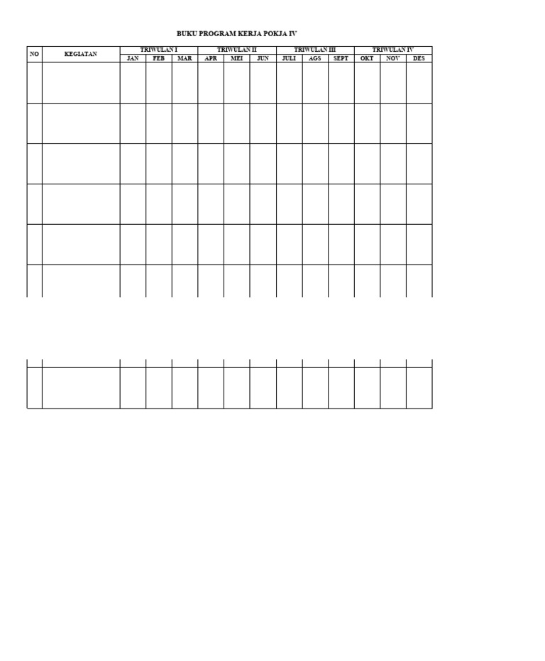 Buku Program Pokja 4 | PDF