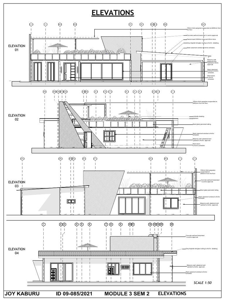 Elevations | PDF | Structural Engineering | Architectural Design