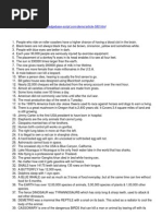 50 Random and Interesting Facts | PDF