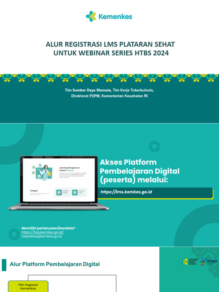 Final - Alur Registrasi Plataran Sehat - Webinar Series HTBS 2024 | PDF