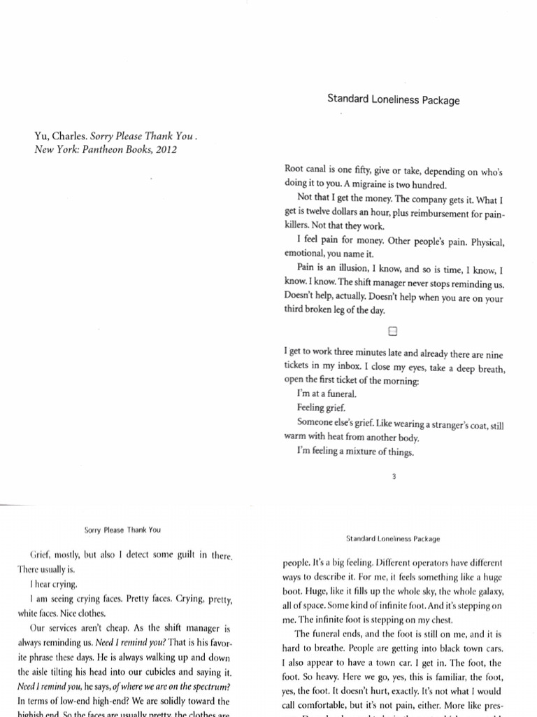 Standard Loneliness Package | PDF