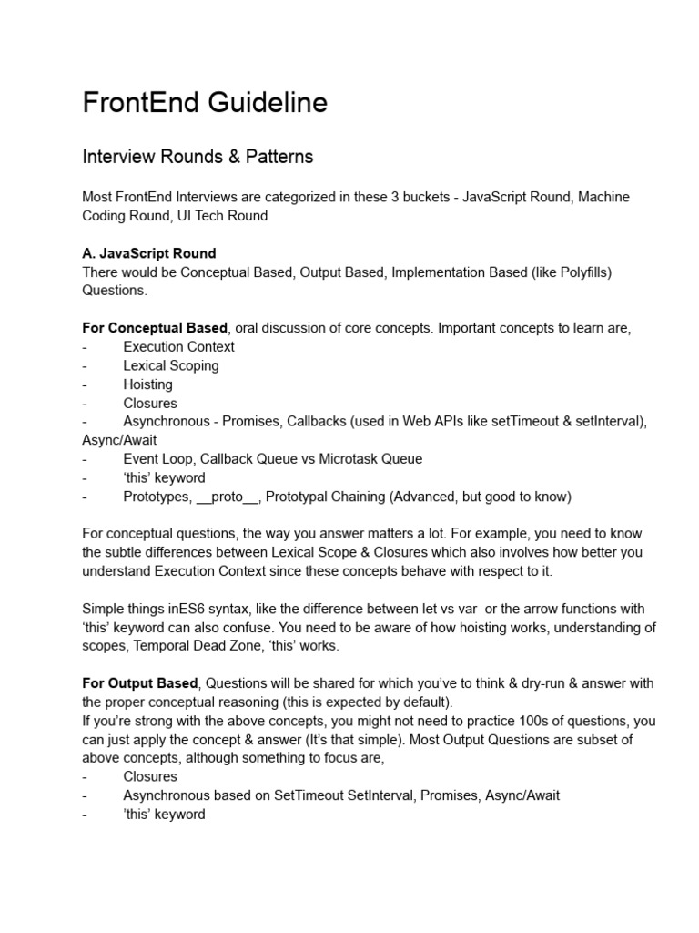 Frontend Guide Material by Arun M | PDF | Résumé | Scope (Computer Science)