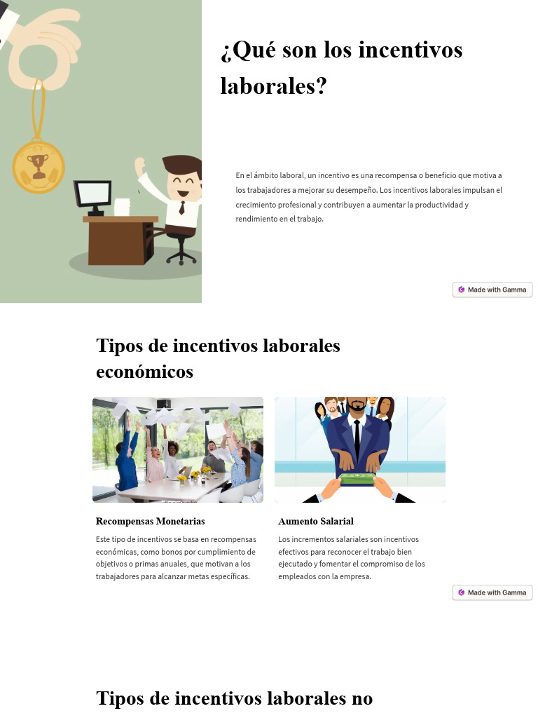 Que Son Los Incentivos Laborales | PDF | Business | Motivación
