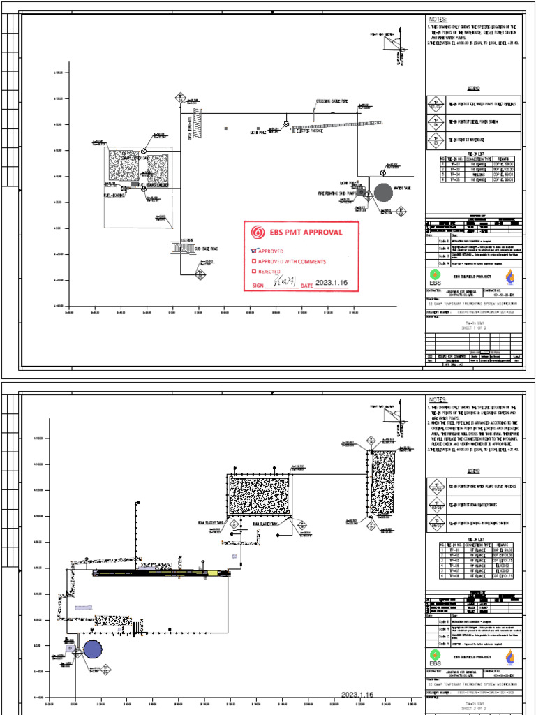 6.EBS1-EPFA76-EBPR-DWLC-1001-D00 Tie-In List | PDF | Gas Technologies ...