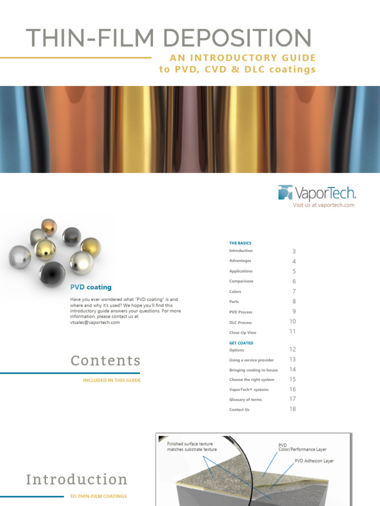 2022 Intro To PVD Coatings | PDF | Thin Film | Applied And ...