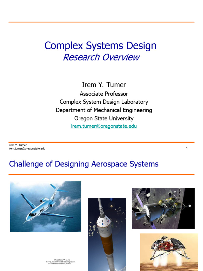 Complex Systems Design Research Overview | PDF | Reliability ...
