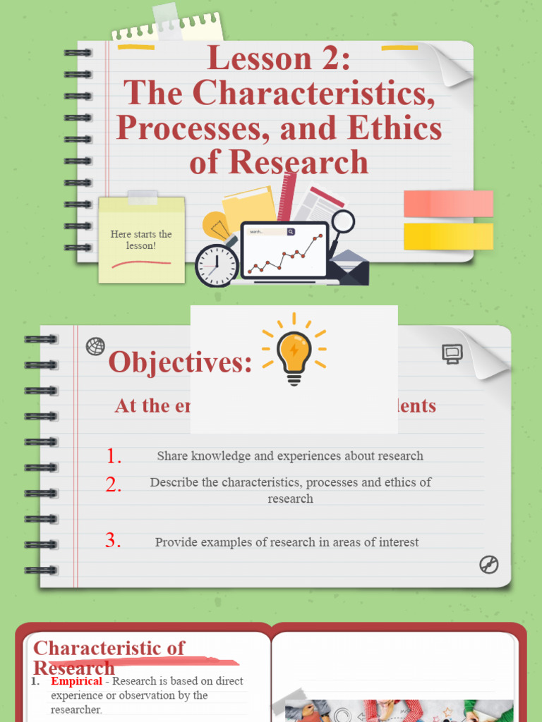Lesson 2 The Characteristics, Processes, and Ethics of Research | Download Free PDF ...
