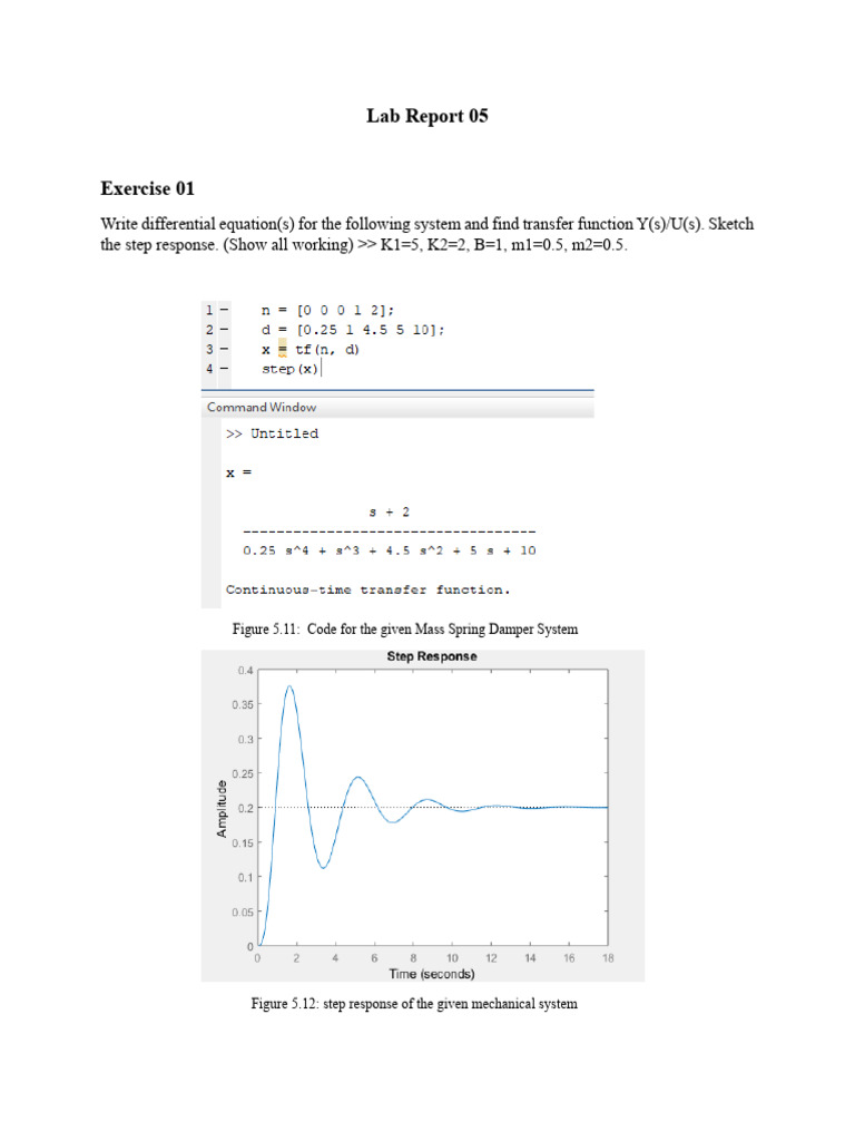 Lab 05 (110) Control Systems | PDF