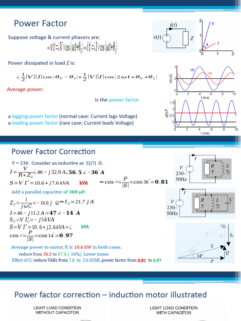 0EE522 - Input Power Factor - Power Factor and Power Factor Correction ...