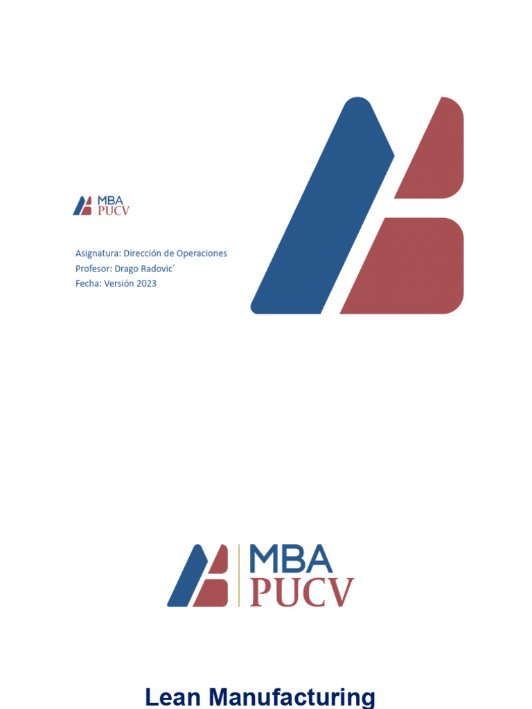 6.1 Fundamentos Lean Manufacturing 2023 | PDF | Lean Manufacturing | Calidad (comercial)