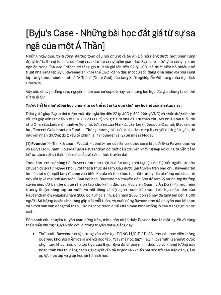 Byju's Case Study | PDF