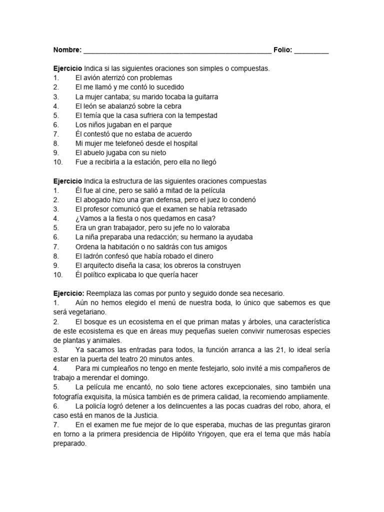 Ejercicios Sin Resolver COMIPEMS | PDF