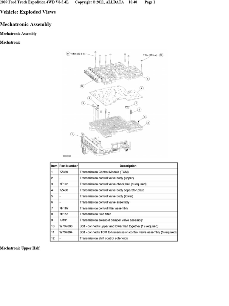Mechatronic Assembly 6R80 | PDF | Four Wheel Drive | Truck