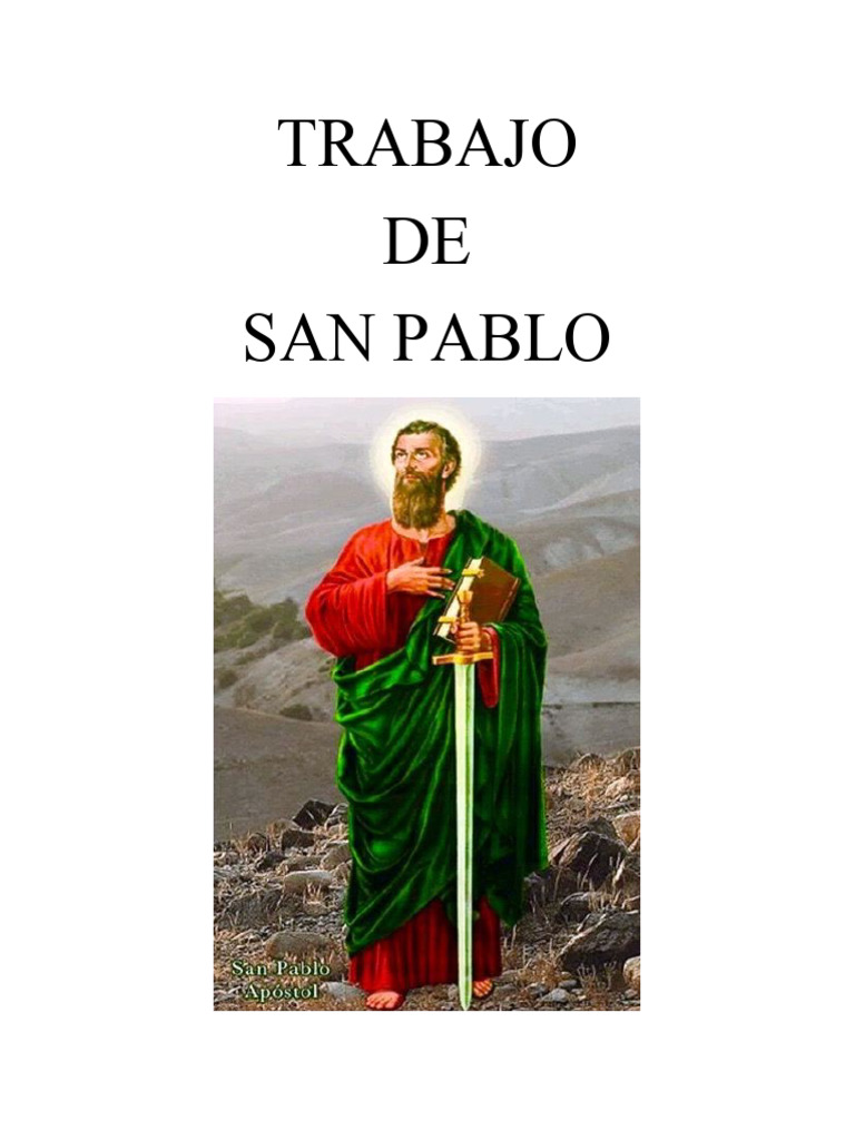 Vida y obra de San Pablo Apóstol | PDF | Pablo el apóstol | Jesús