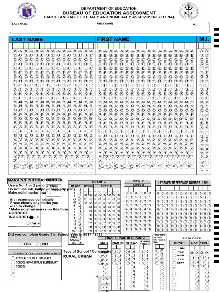 Ellna Id Sheets With Answersheets | PDF | Human Communication | Learning