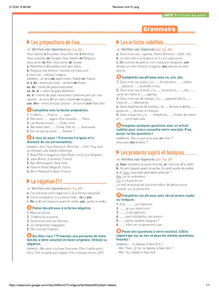 Revision Unit 01.Png | PDF