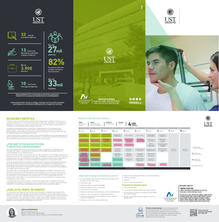 Nutrición y Dietética en UST | PDF | Dietético