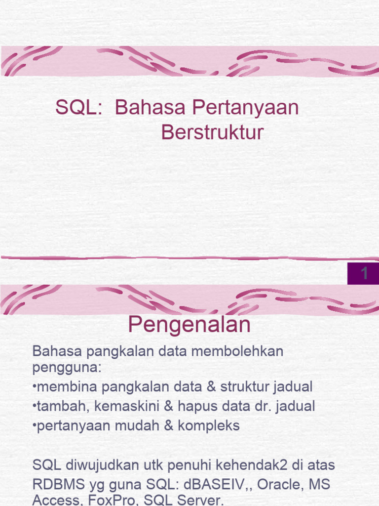 Bab 5 SQL | PDF