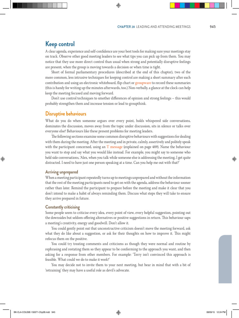 Cole Keep Control | PDF | Thought