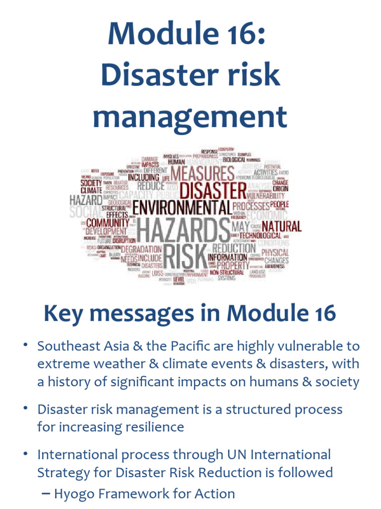 Module 16 Disaster Risk Management | PDF | Natural Environment | Earth ...