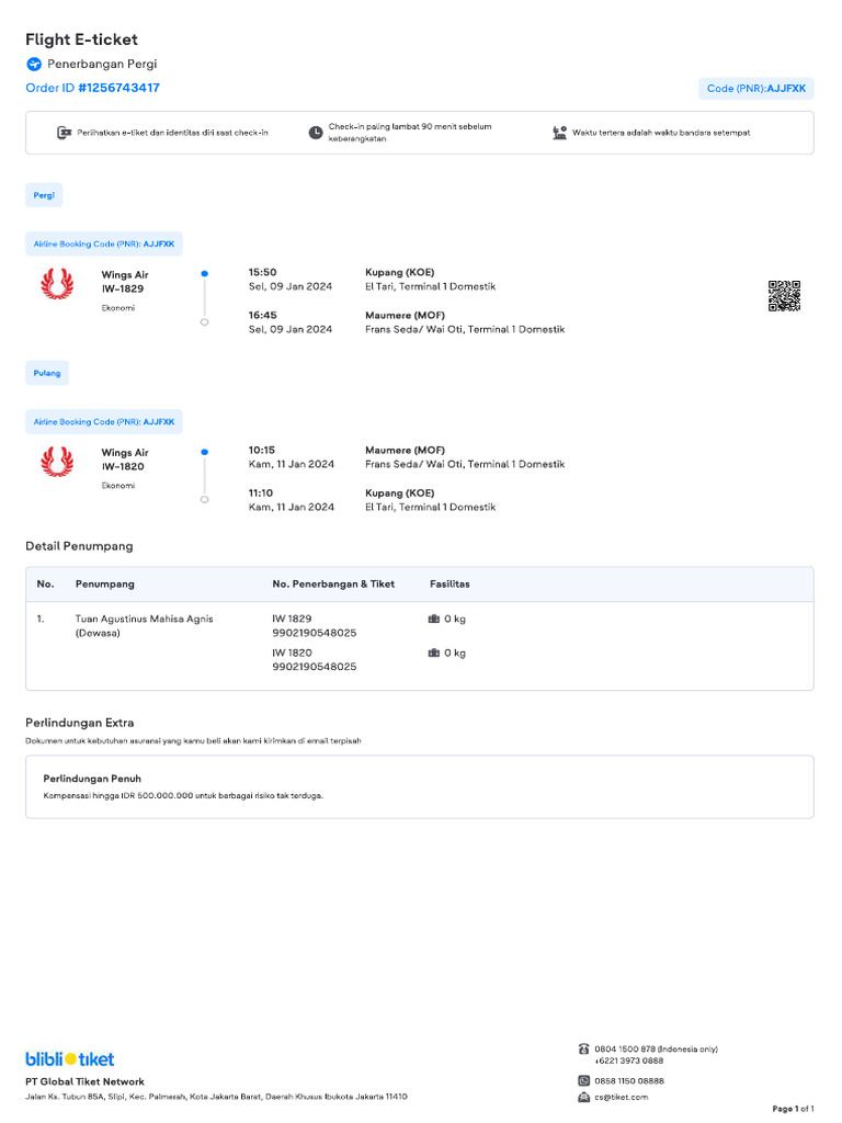 Ticket Issued ID Agus | PDF