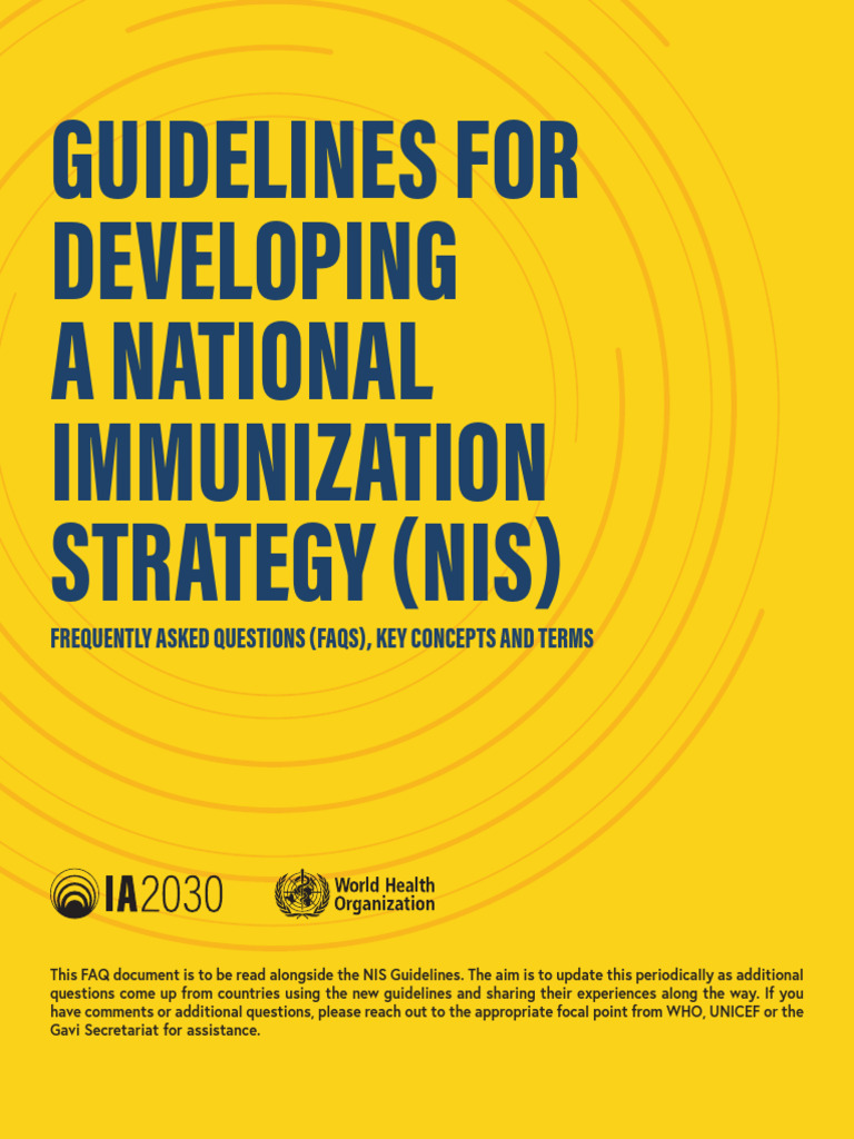 FAQs AND EXAMPLES FOR WHO GUIDELINES ON DEVELOPING NATIONAL ...