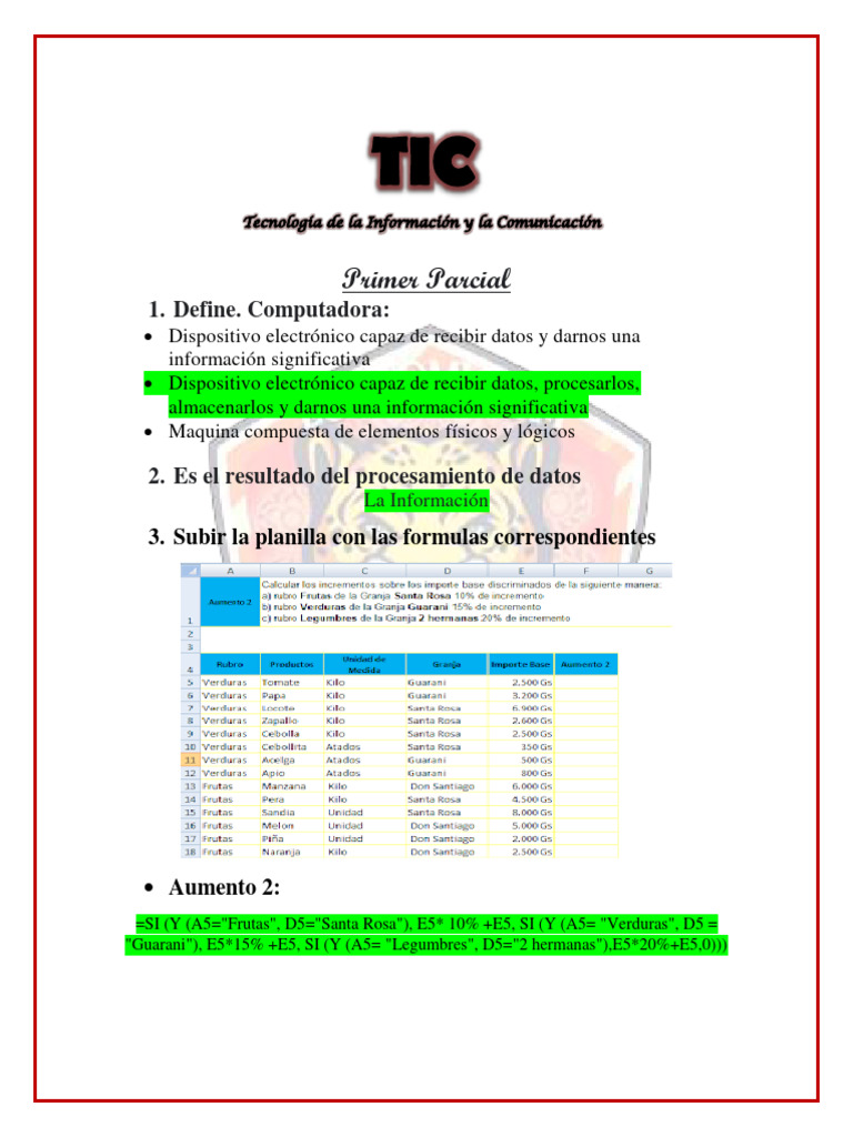 Examenes Parciales Tic 2021 Pdf Sistema Operativo Bios