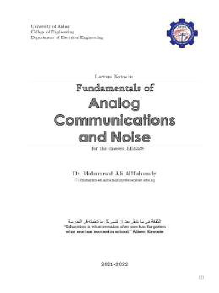 03 Analog Communications - Compressed | PDF