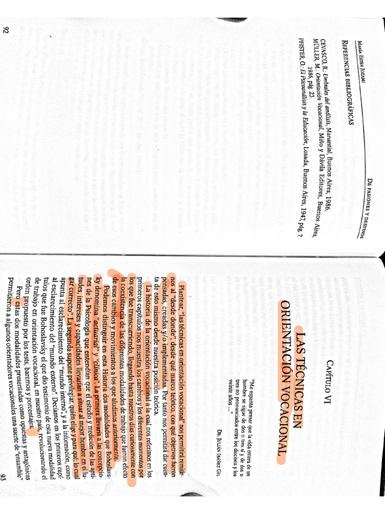 De Pasiones y Destinos. Jozami. Cap VI y VII | PDF