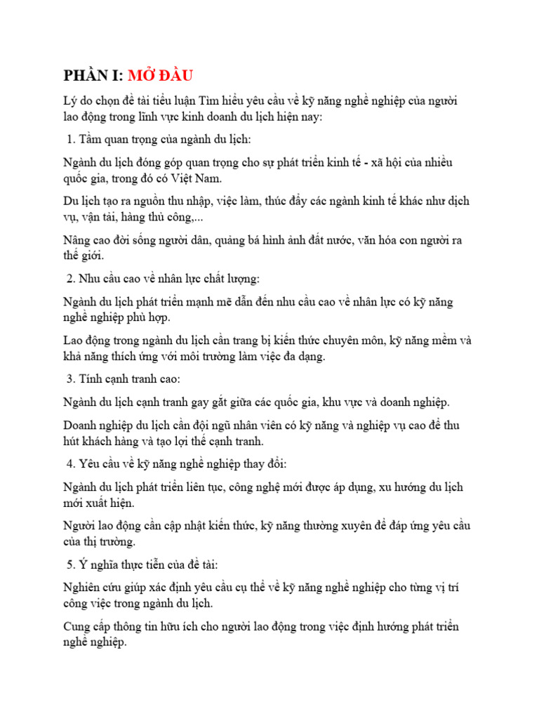 Phần mở đầu TLH | PDF