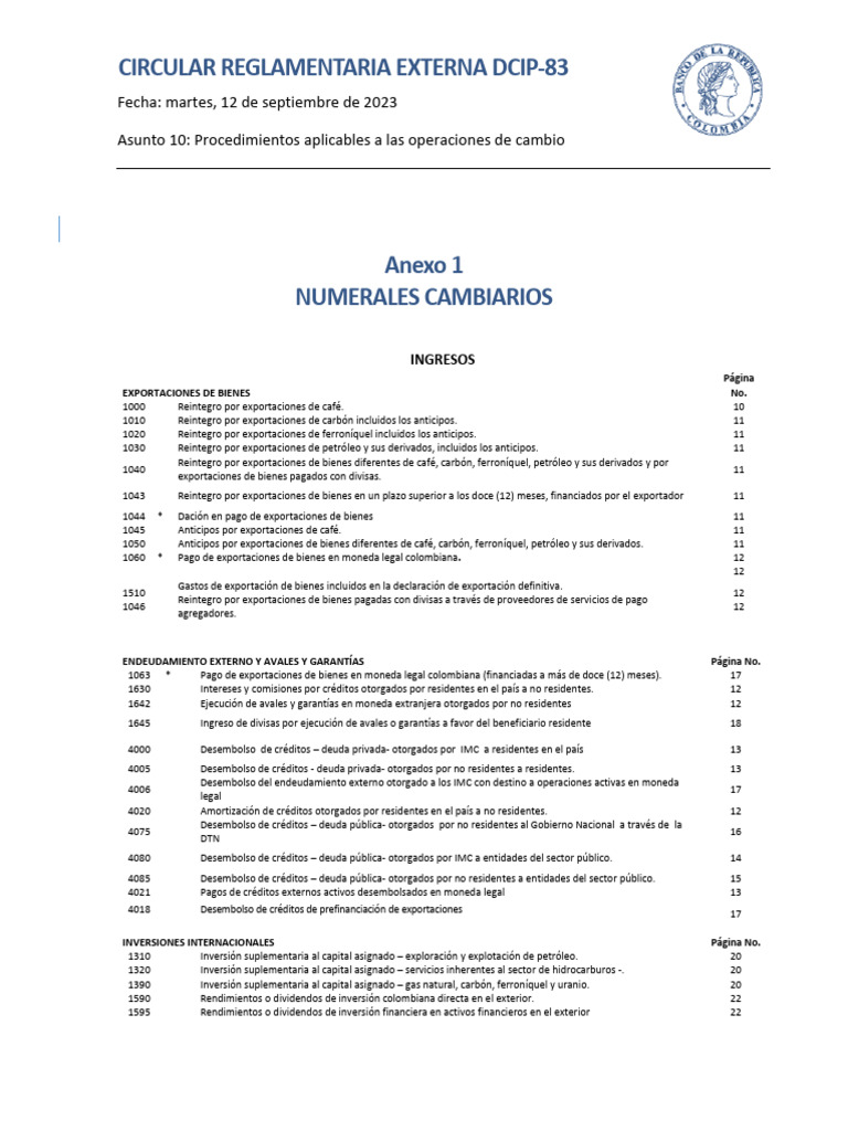 Dcip 83 Compendio Anexo1 | PDF | Compensación (Finanzas) | Deuda